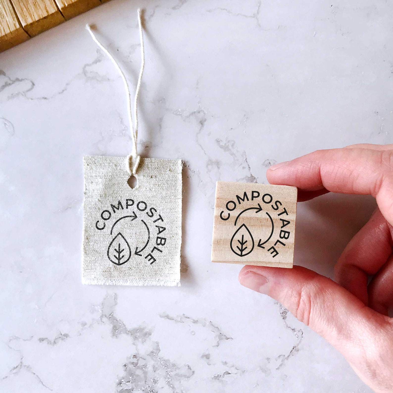 Compostable Icon Stamp for Compostable Packaging, Eco Friendly ...