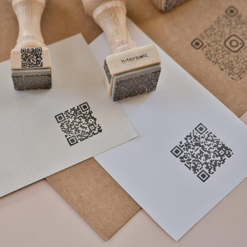 Custom QR Code Stamp, Personalize Your Packaging, Cards and Promotions ...