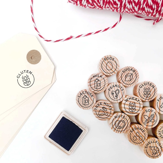 Mini Ingredient Stamps for Food Labels and Tags Mini Food | Etsy