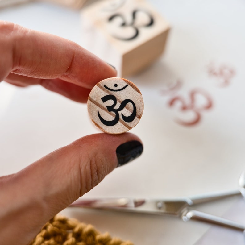 Om Symbol Rubber Stamp for Yoga Journal, Meditation Journaling Supplies ...