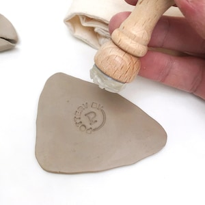 Custom Clay Stamp With Your Name or Text, Signature Stamp for Pottery ...
