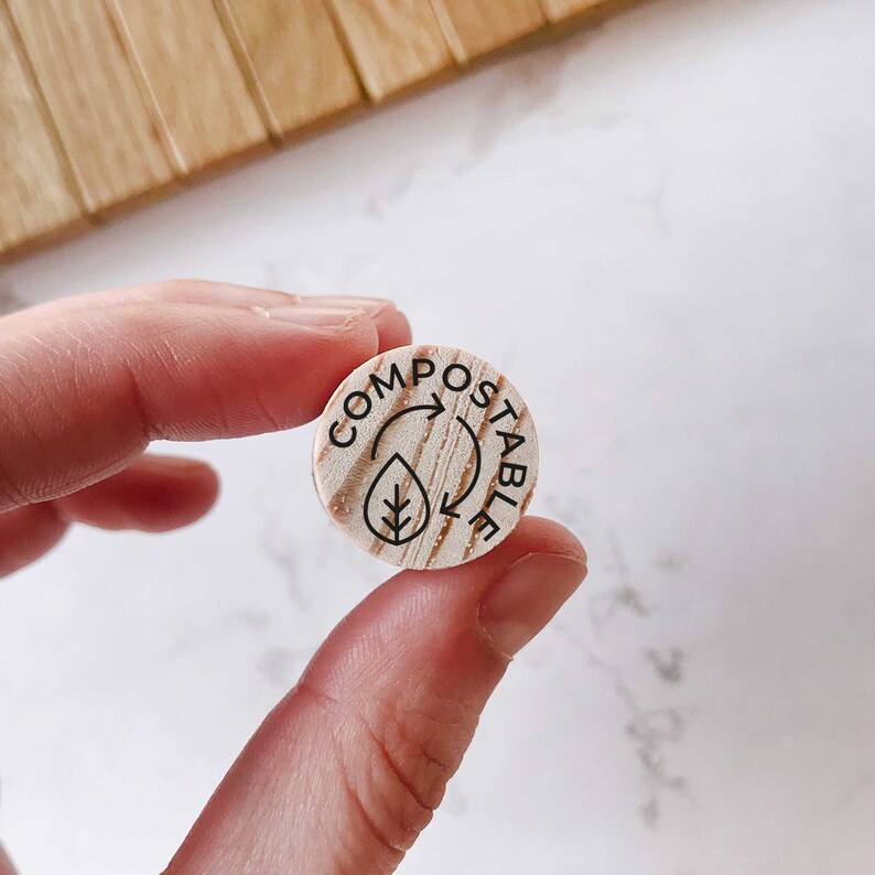 Compostable Icon Stamp for Compostable Packaging Eco Friendly - Etsy