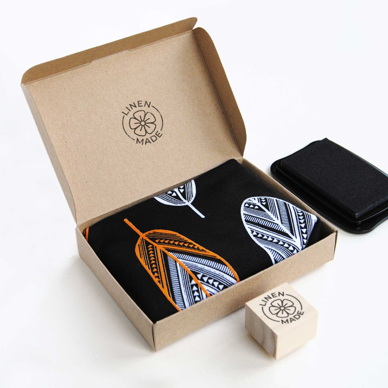 Linen Flower Icon Stamp for Organic Linen Garment Tags DIY - Etsy