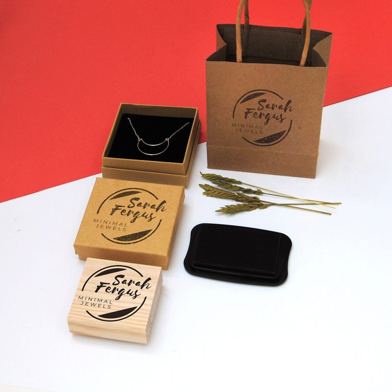 DIY custom paper bag with logo stamp custom paper bag with | Etsy