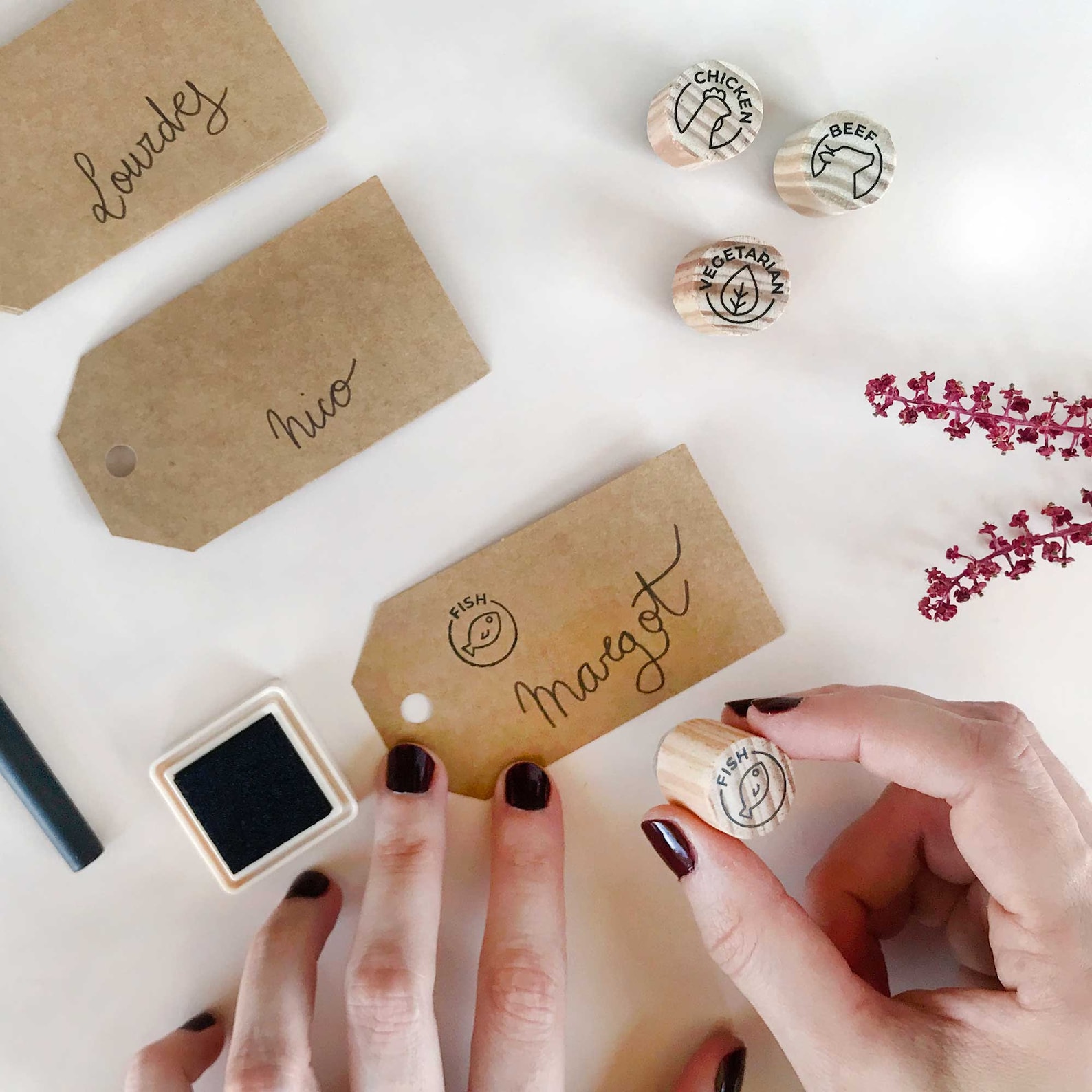 Meal Choice Icon Stamps Wedding Meal Choice Stamps Passover | Etsy