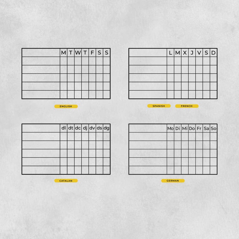 Weekly Task Tracker Stamp for Planner Journal, to Do Grid Rubber Stamp ...