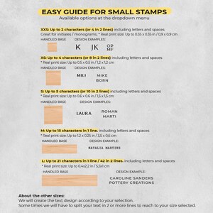 Custom Clay Stamp With Your Name or Text Signature Stamp for - Etsy