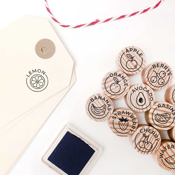 Fruit Rubber Stamp - Etsy