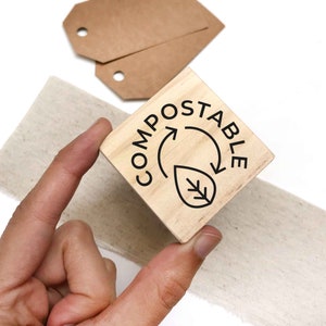 Compostable Icon Stamp for Compostable Packaging, Eco Friendly ...