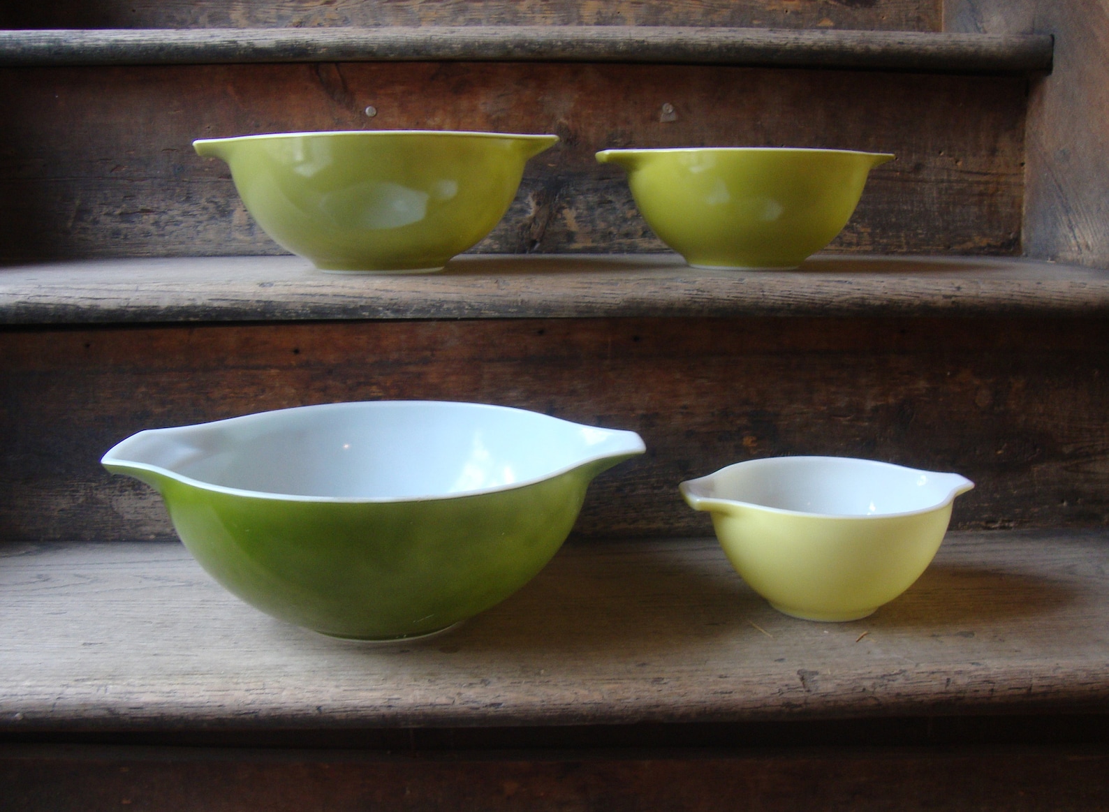 Vintage Pyrex Cinderella Style Verde Green Mixing Bowl Set 4 - Etsy