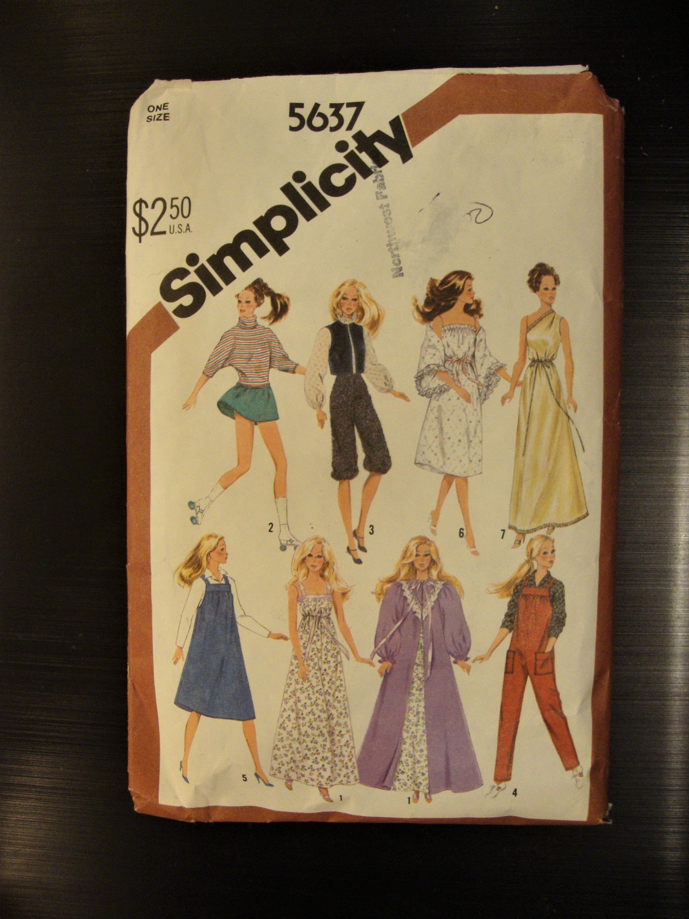 Vintage Simplicity 5637 Sewing Pattern for Doll Clothes for | Etsy