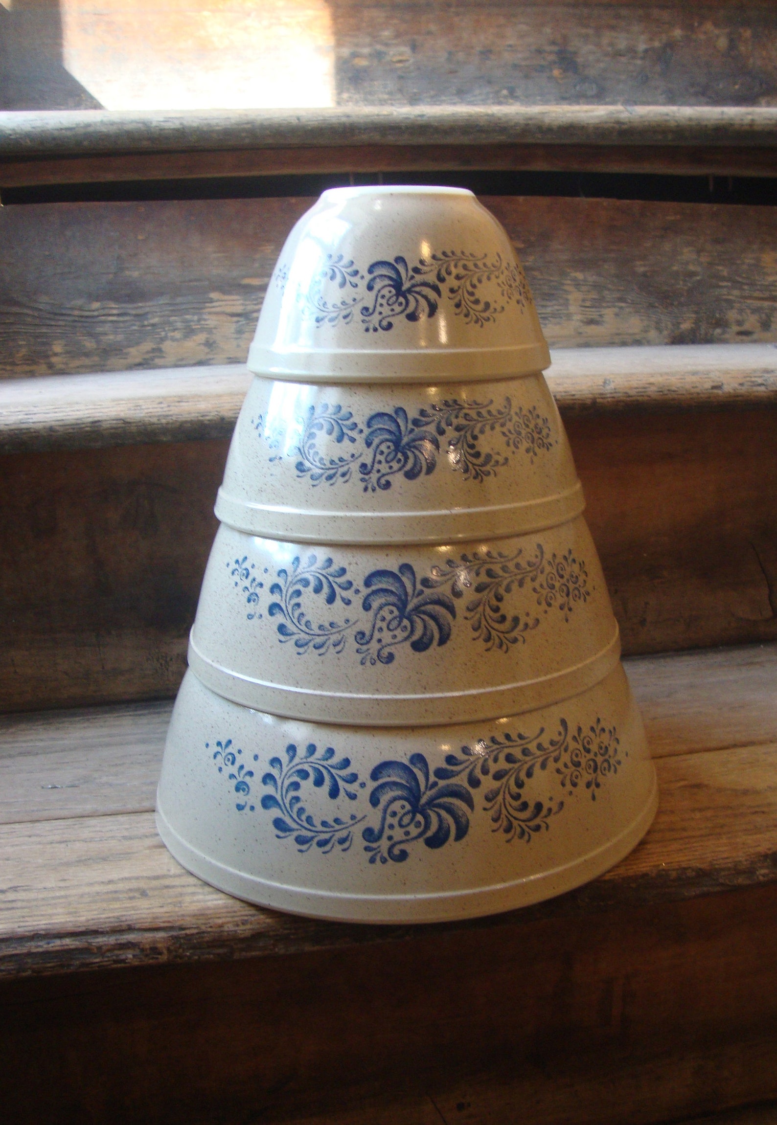 Vintage Pyrex Homestead Pattern Mixing Bowl Set | Etsy