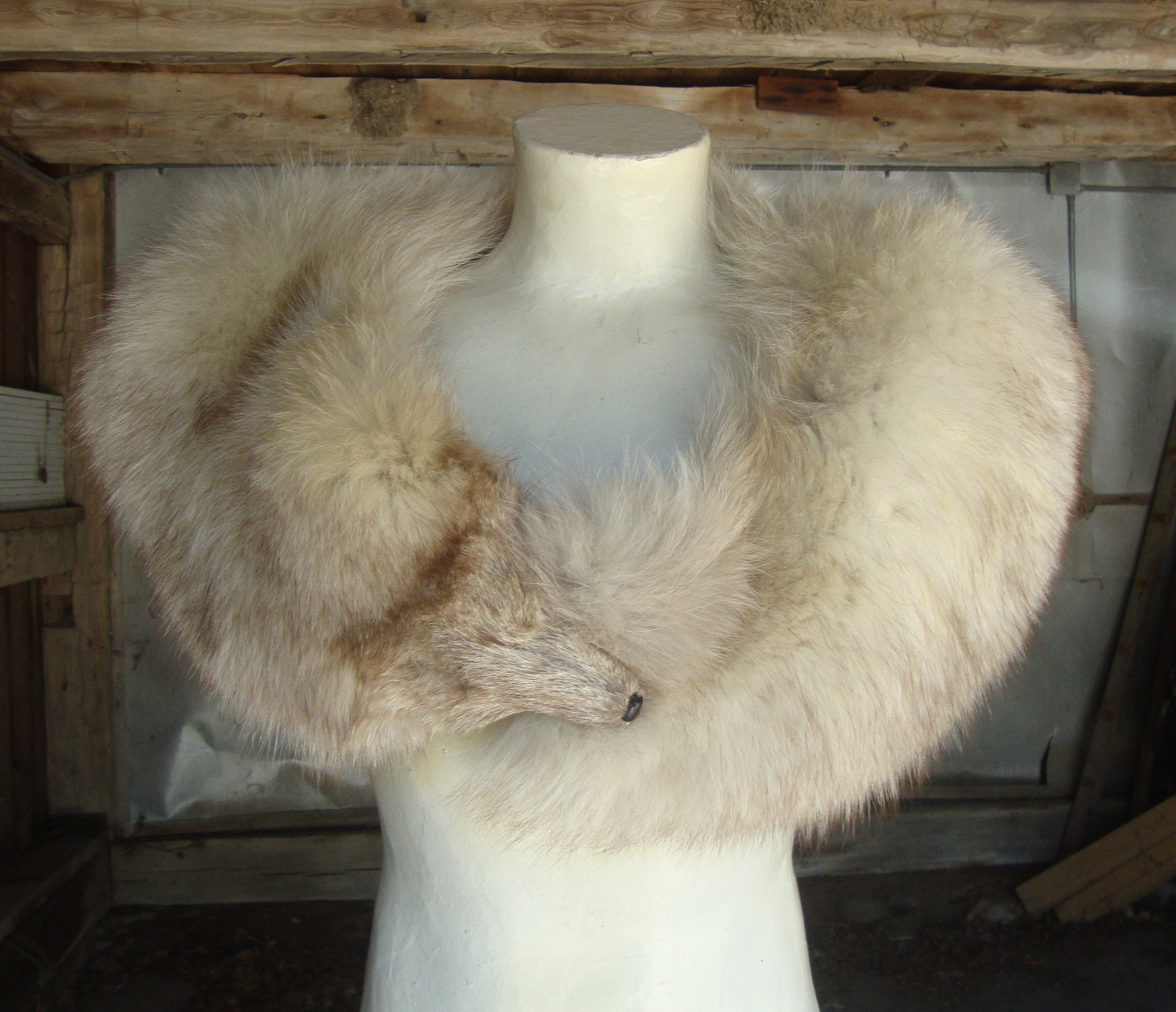 Vintage Thick Lush Norwegian Fox Collar Scarf Wrap | Etsy