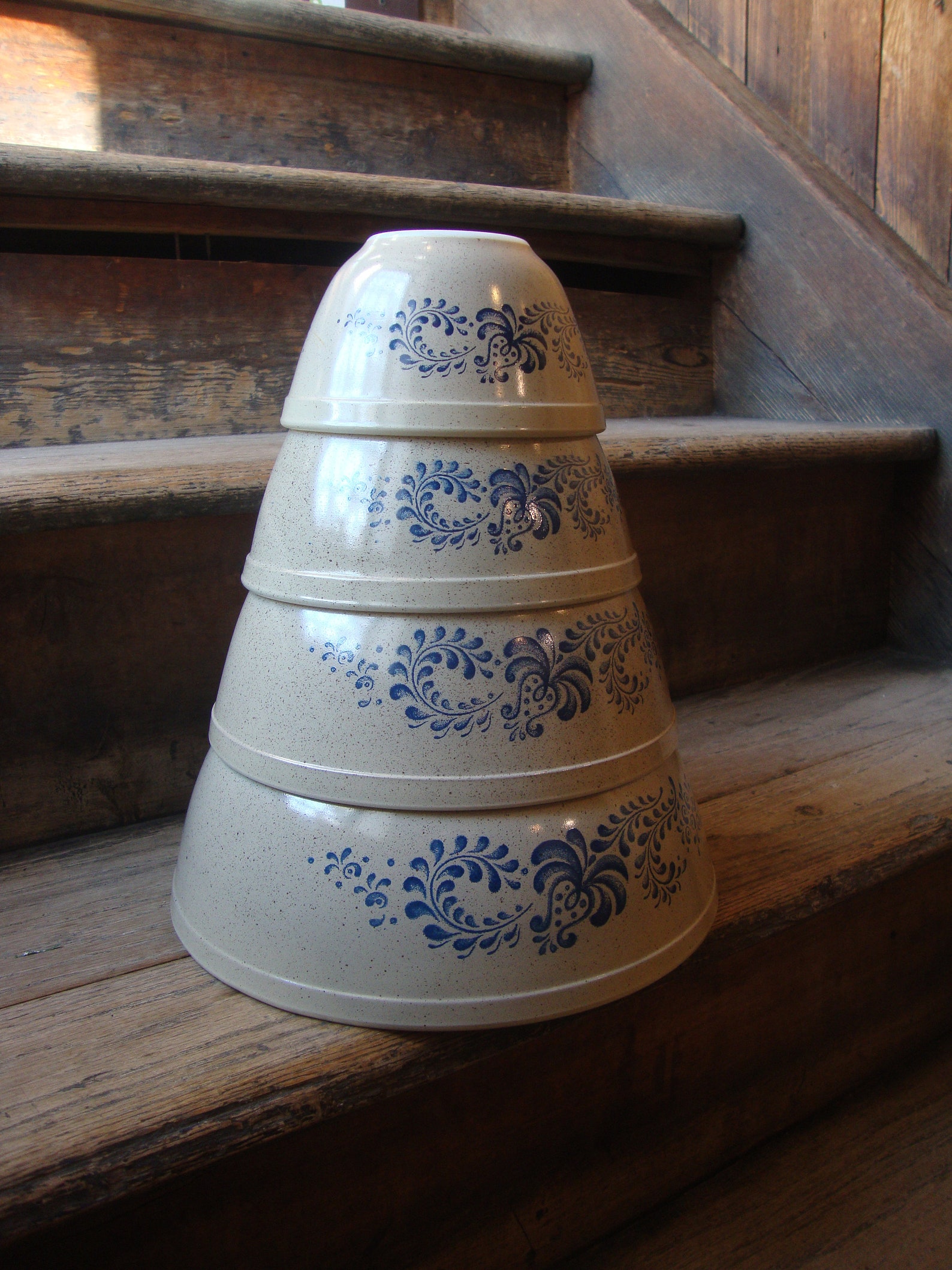 Vintage Pyrex Homestead Pattern Mixing Bowl Set | Etsy