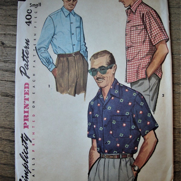 1950s Men Sewing Pattern - Etsy