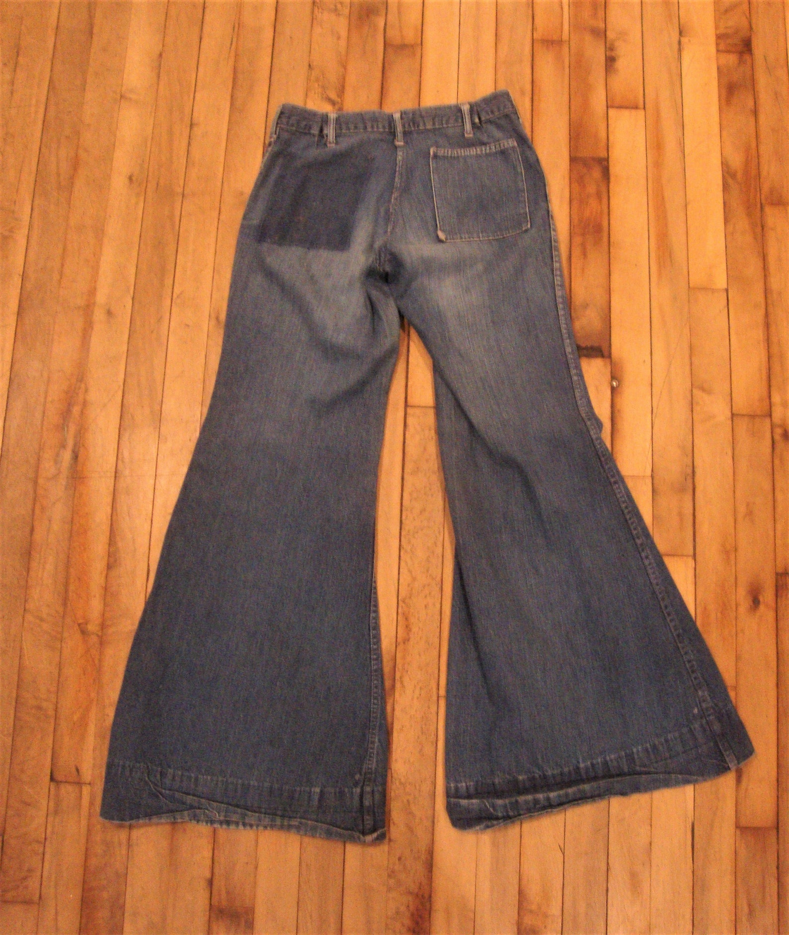 Vintage 1960s Denim Elephant Bell Bottom Jeans - Boho Style - Etsy