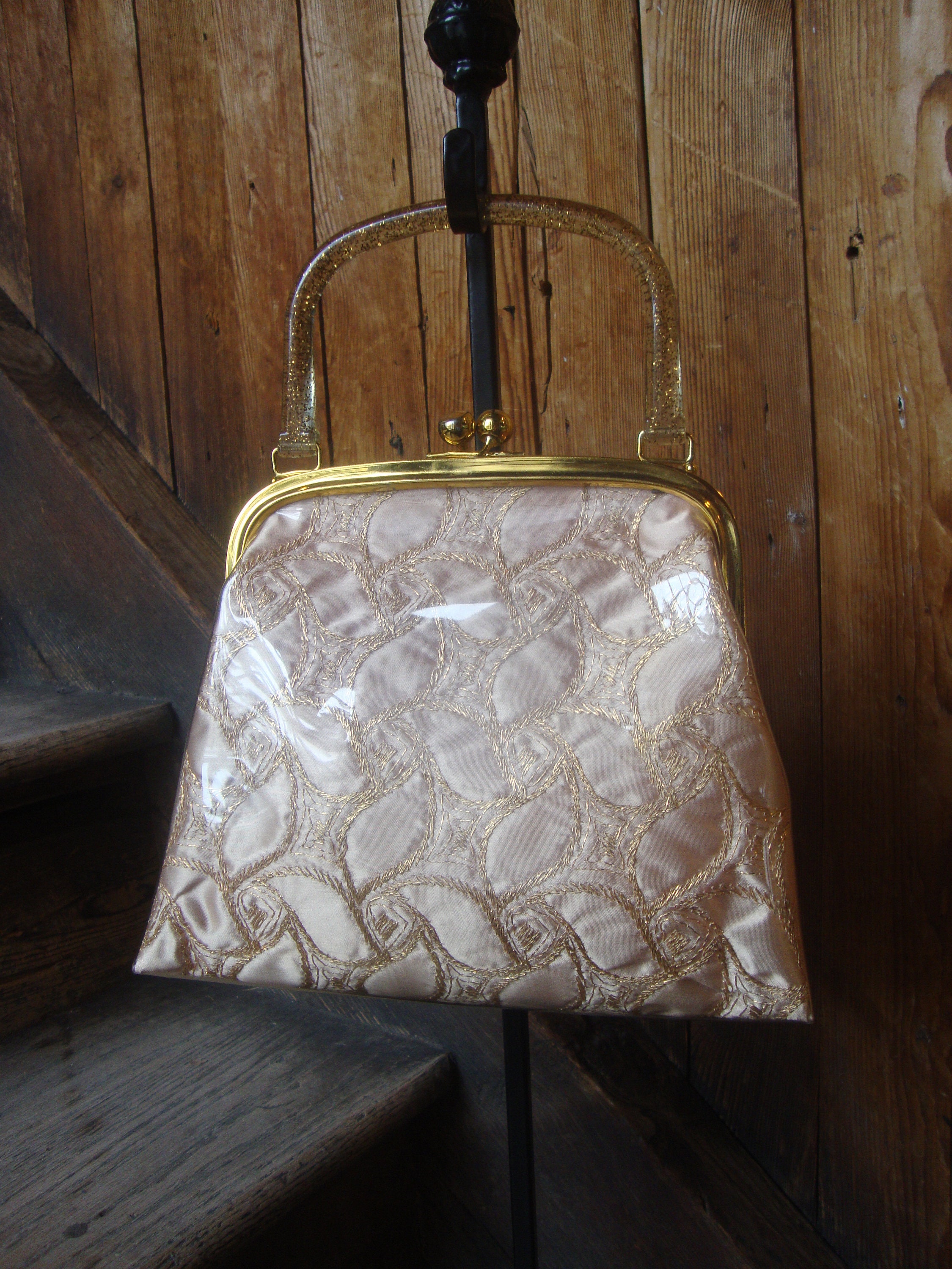 Vintage 1950's 1960's Gold Embroidered Brocade Under - Etsy