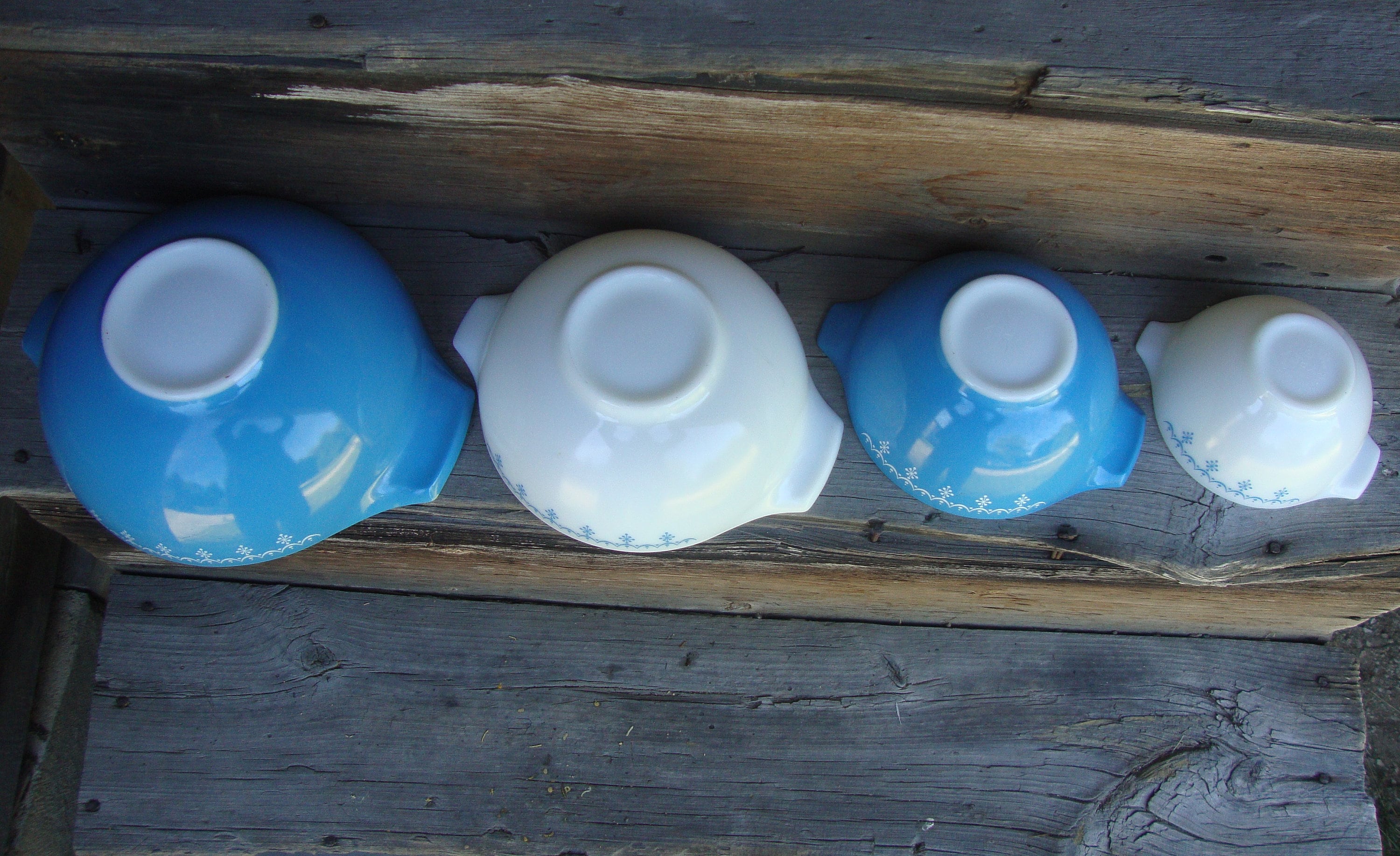 Vintage Pyrex Snowflake Garland Cinderella Mixing Bowl Set - Etsy