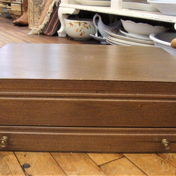 Wood Silverware Box - Etsy