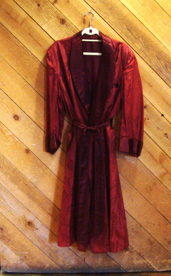 Vintage 1930's 1940's Maroon Art Deco Pattern Men's S… - Gem