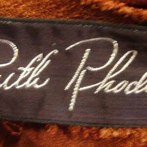 Vintage 1940's Rust Crepe Beaded Two Piece Outfit/ruth Rhodes/size ...