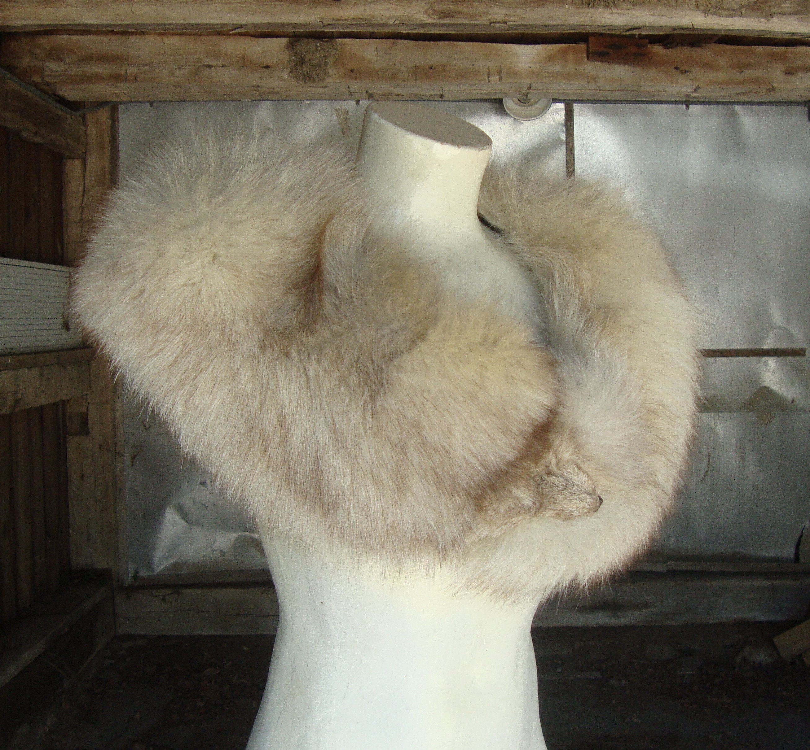 Vintage Thick Lush Norwegian Fox Collar Scarf Wrap | Etsy