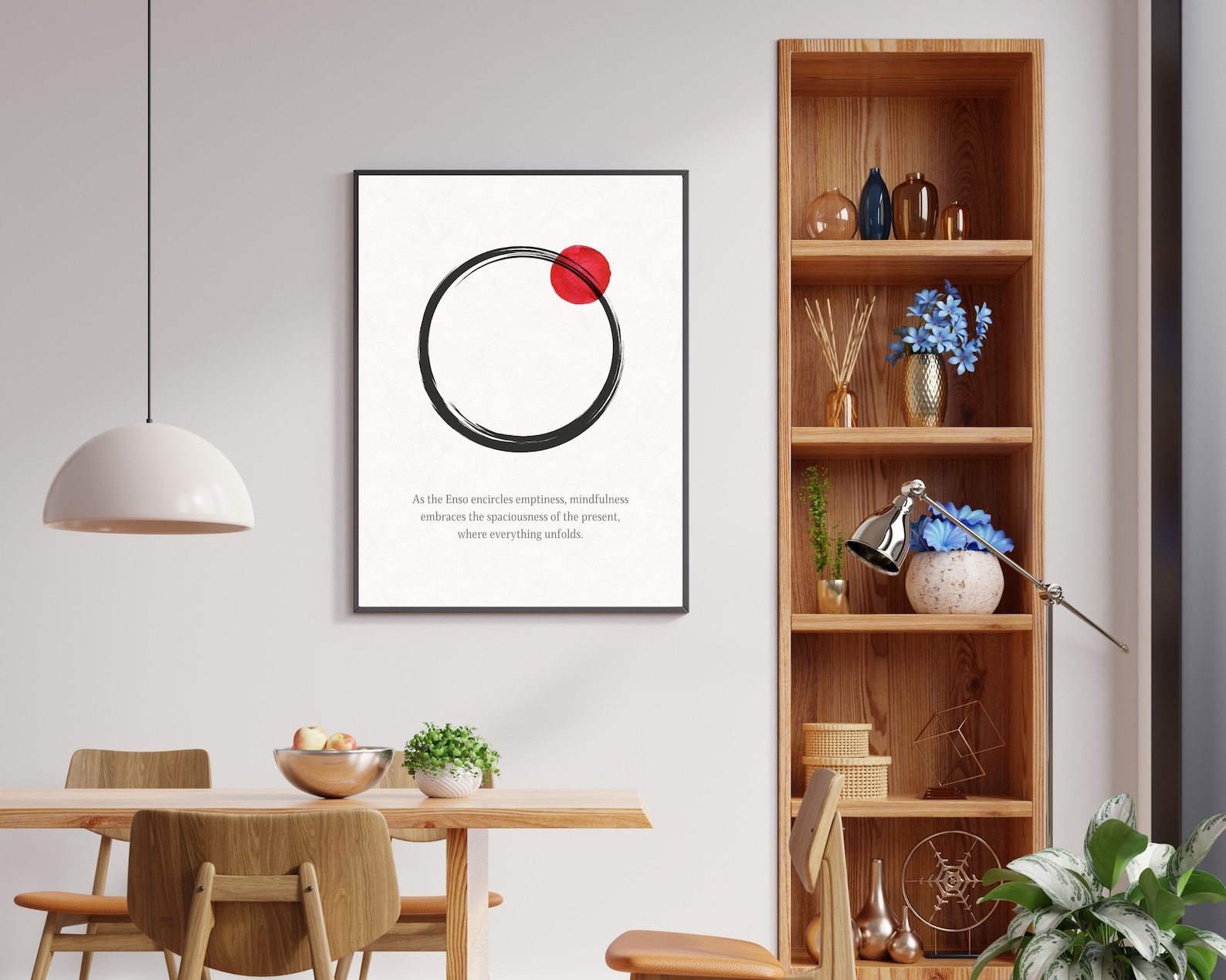 Enso Circle Printable Wall Art, Minimalist Asian Decor, Zen Quote About ...