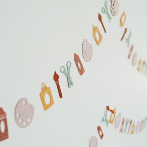 Back to School Garland, Art Classroom Decor, School Theme Garlands, Art ...