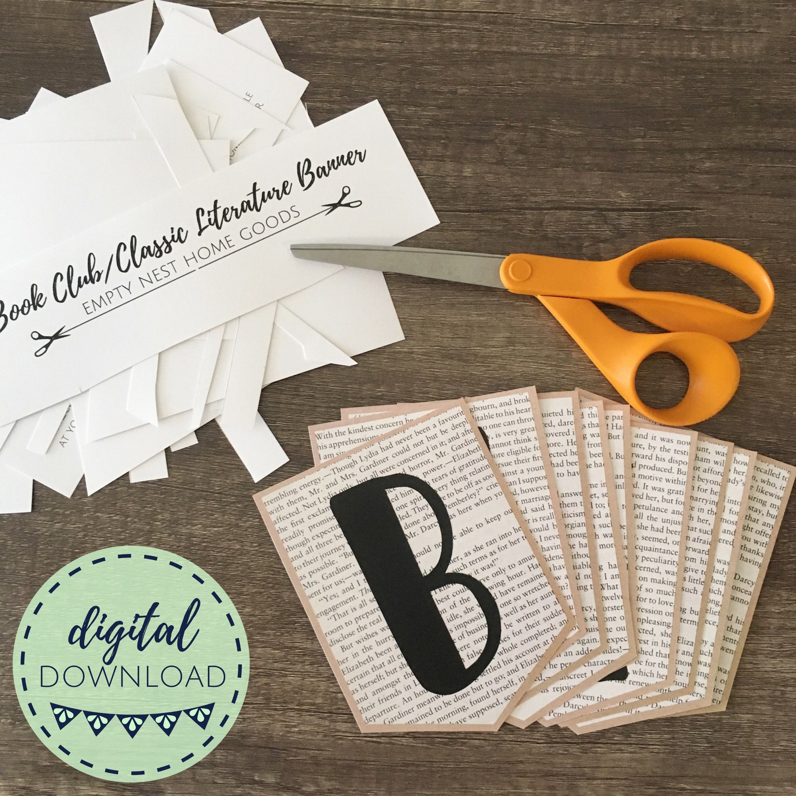 Printable Book Club Banner Classroom Banners Literature | Etsy