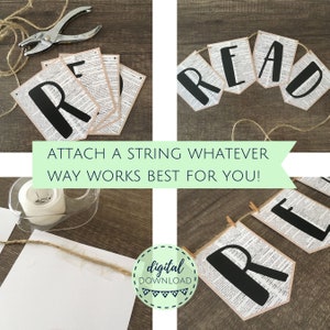 Printable Read Banner, Classroom Banners, Literature Themed Banner ...