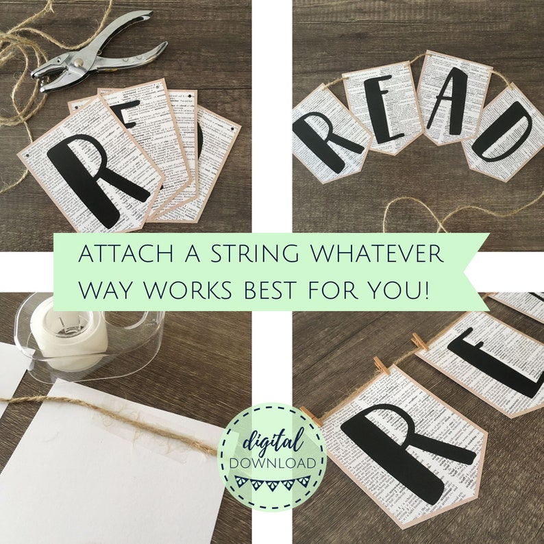 Printable Read Banner Classroom Banners Literature Themed | Etsy