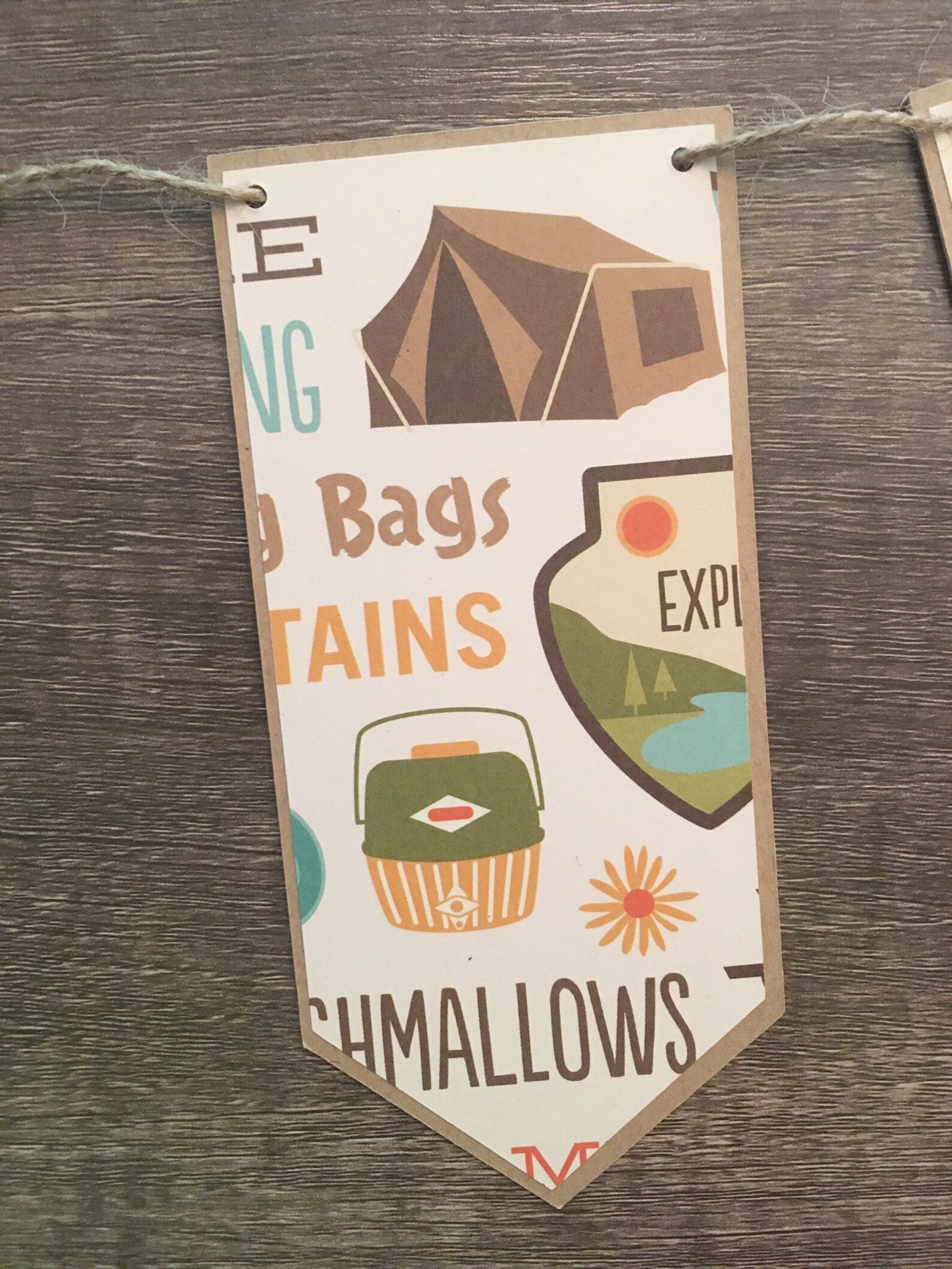 Camping Party Banner Camping Theme Party Decor Camping | Etsy