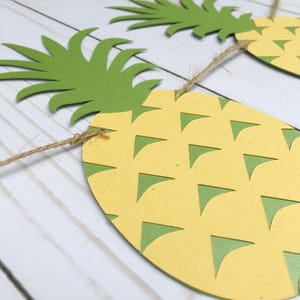 Pineapple Banner, Tropical Party Banner, Tutti Fruity Party Decor, Luau ...