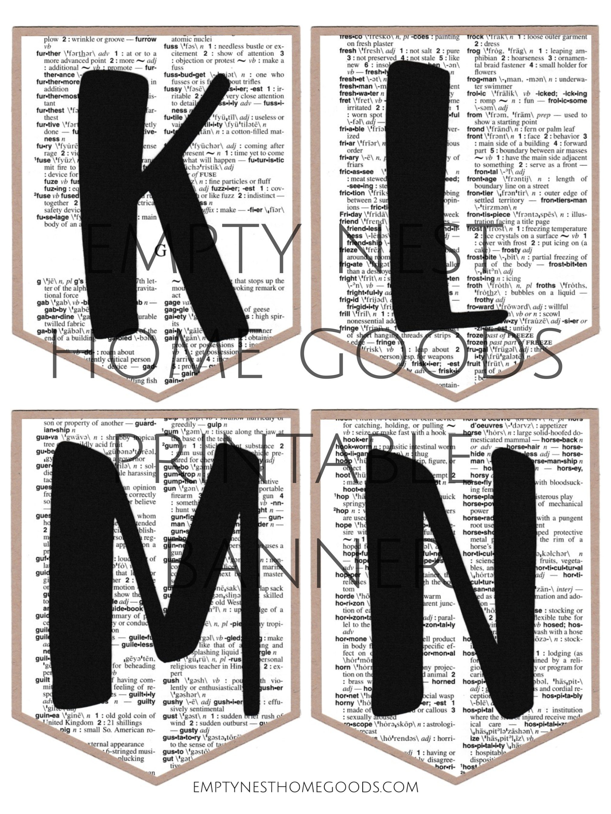 Printable Reading Theme Banner, Whole Printable Alphabet, Back to ...