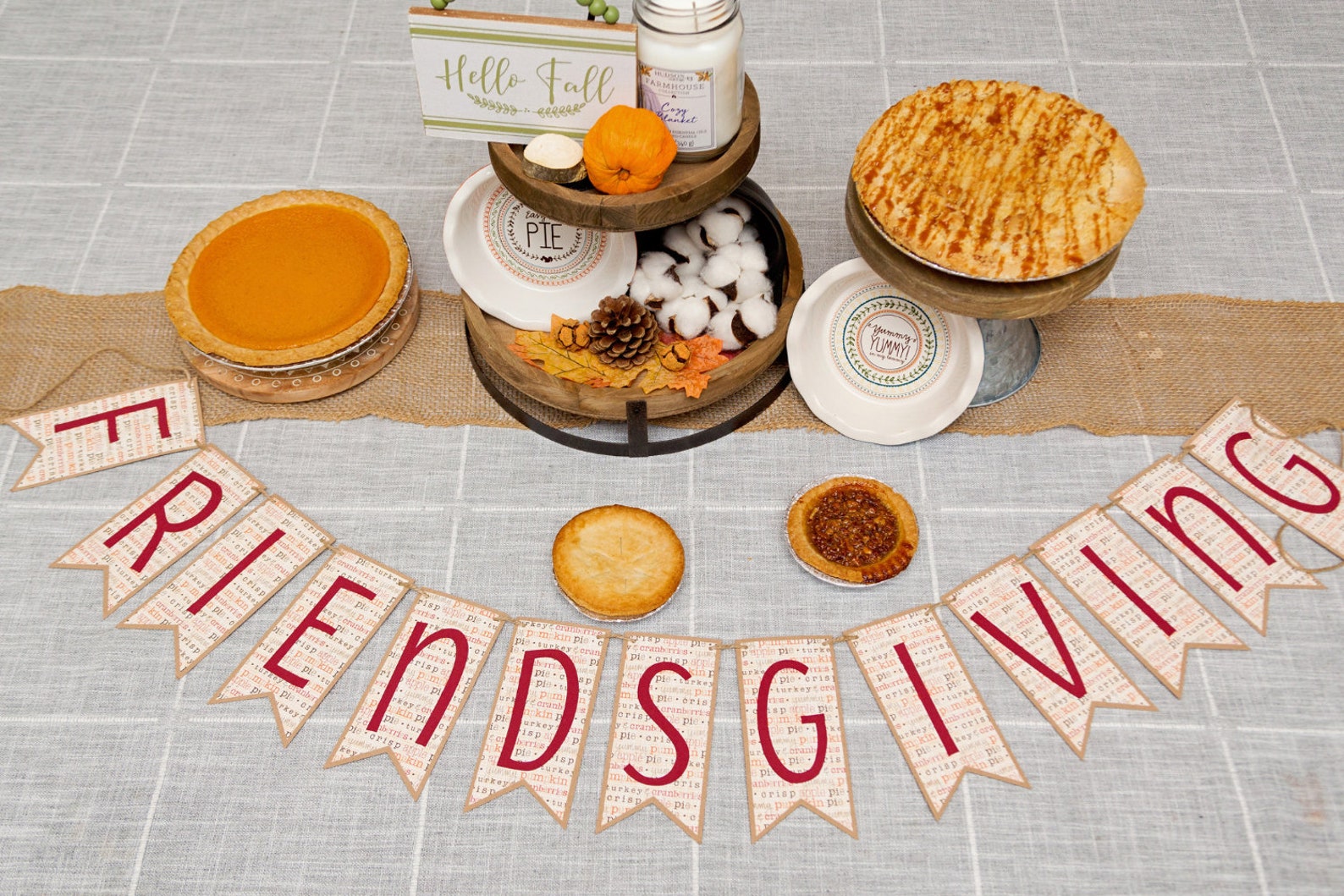 Friendsgiving Banner Thanksgiving Decor Friendsgiving Decor | Etsy