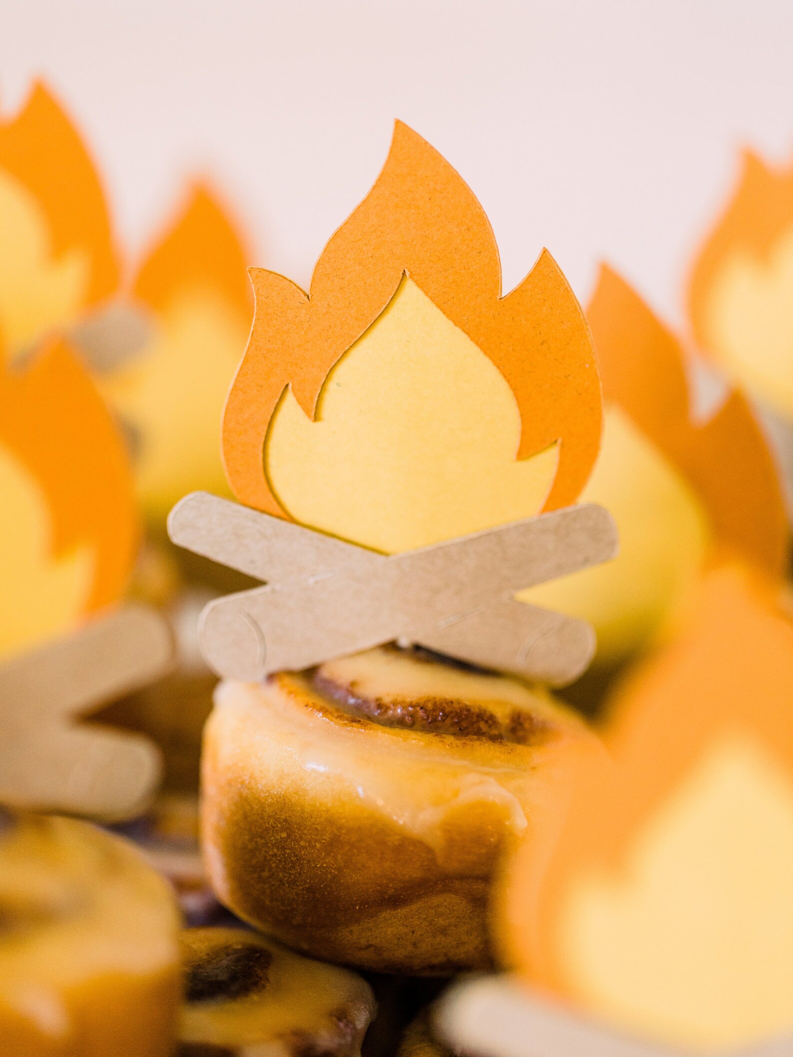 Campfire Cupcake Toppers Camping Theme Party Supplies | Etsy Canada