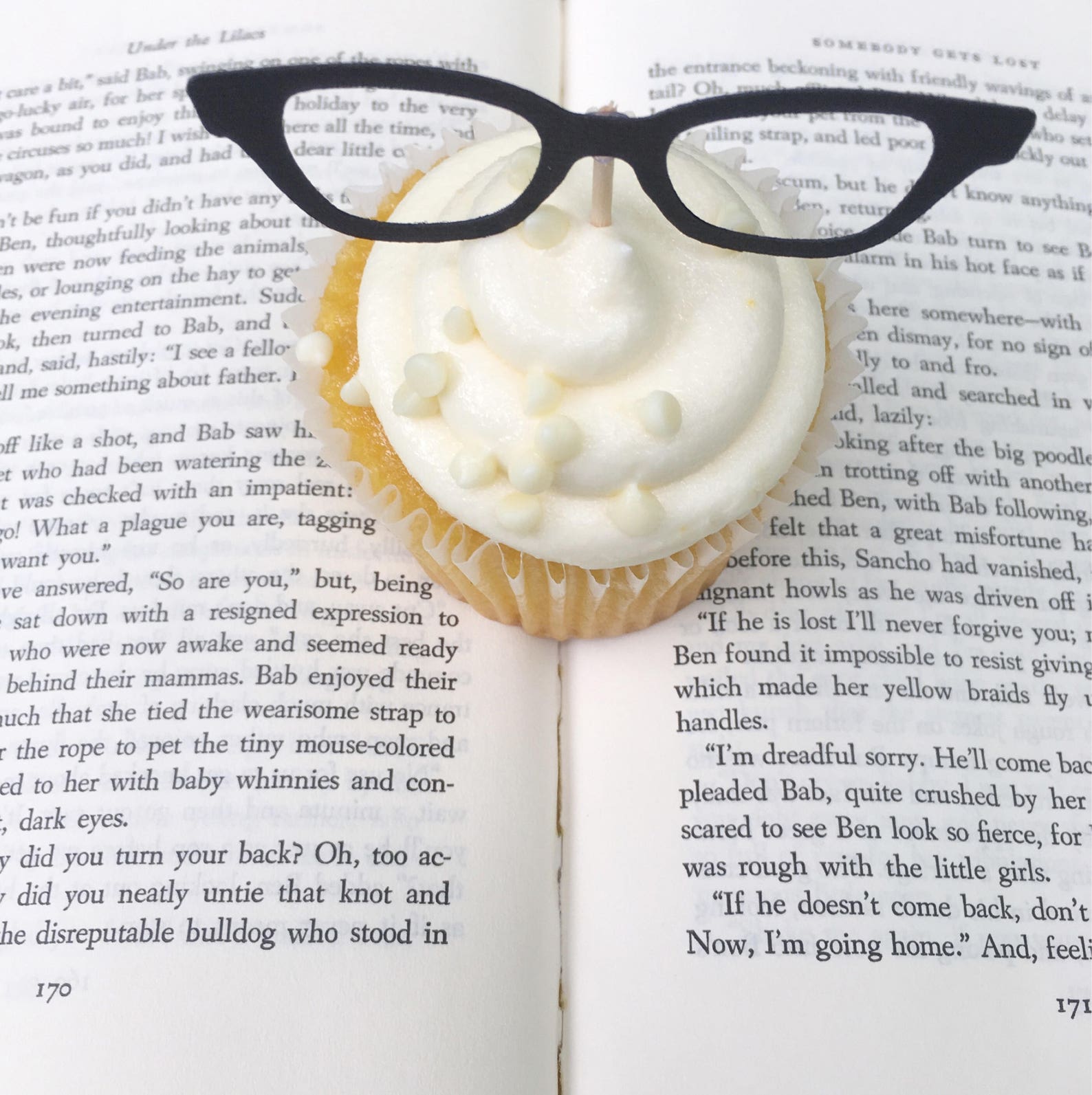 Nerd Glasses Cupcake Toppers, Reading Themed Party, Reading Glasses ...