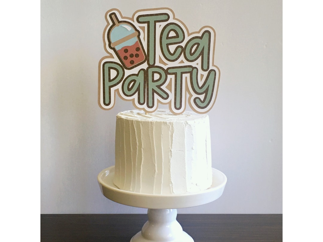 Bubble Tea Cake Topper, Boba Party, Bubble Tea Birthday, Boba Tea ...