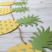 Pineapple Banner Tropical Party Banner Tutti Fruity Party - Etsy