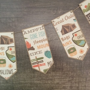 Camping Party Banner, Camping Theme Party Decor, Camping Classroom ...
