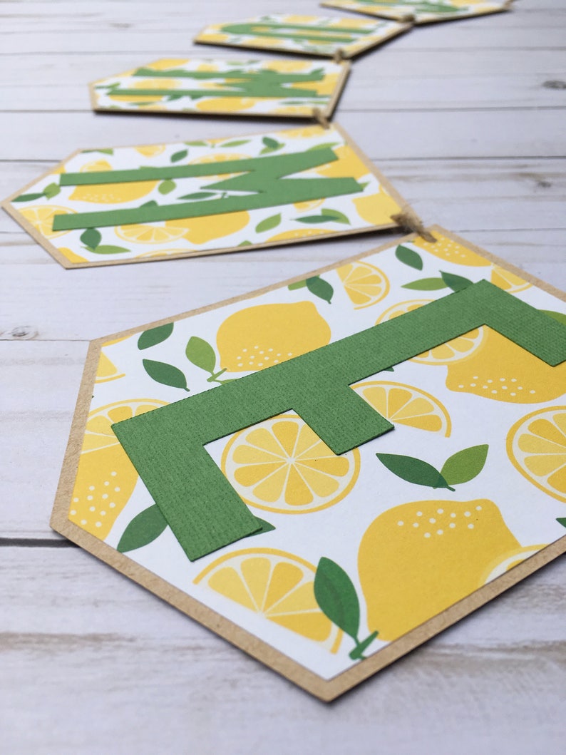 Summer Banner Lemon Banner Lemon Party Decor Lemonade Party | Etsy