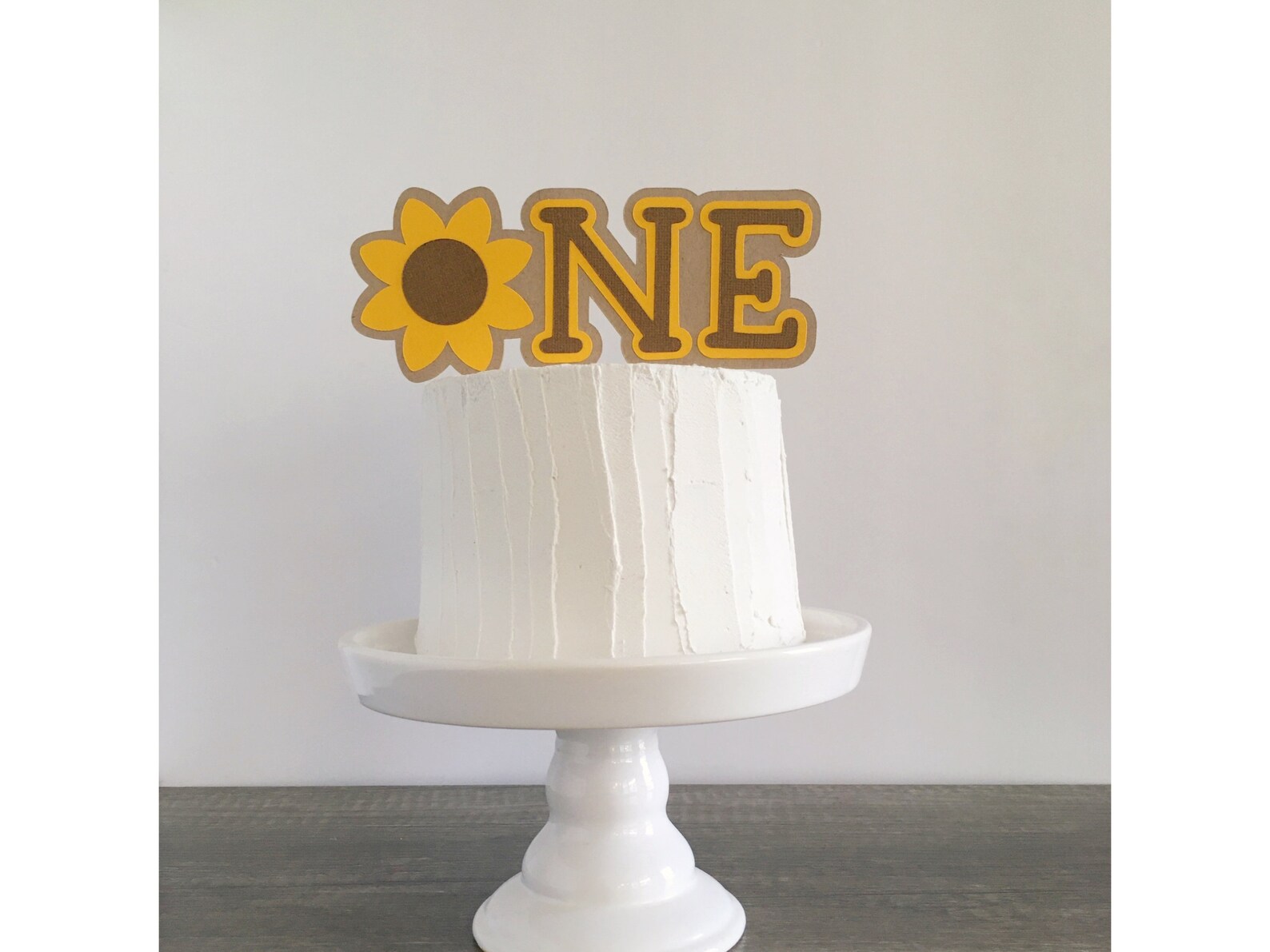 Sunflower Cake Topper, ONE Floral Cake Topper, Sunflower Party Decor ...