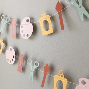 Back to School Garland, Art Classroom Decor, School Theme Garlands, Art ...