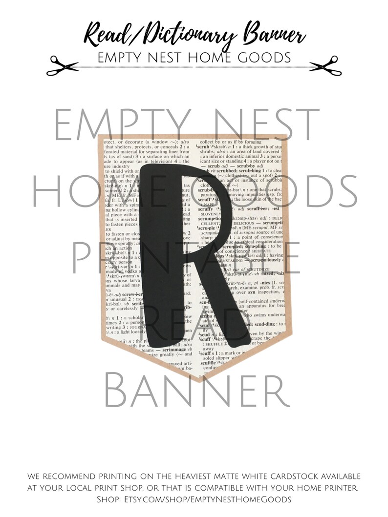 Printable Read Banner Classroom Banners Literature Themed | Etsy