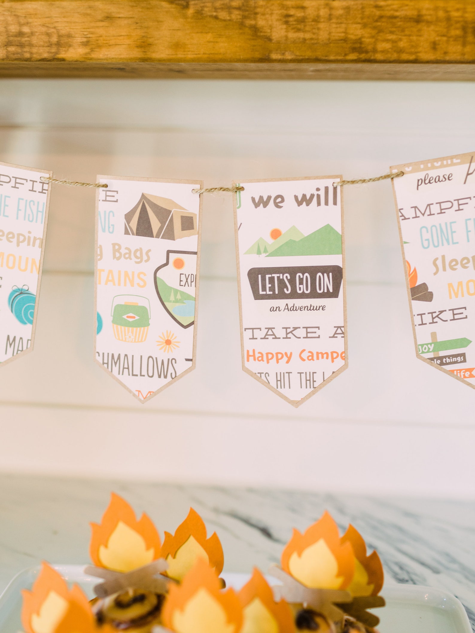 Camping Party Banner, Camping Theme Party Decor, Camping Classroom ...