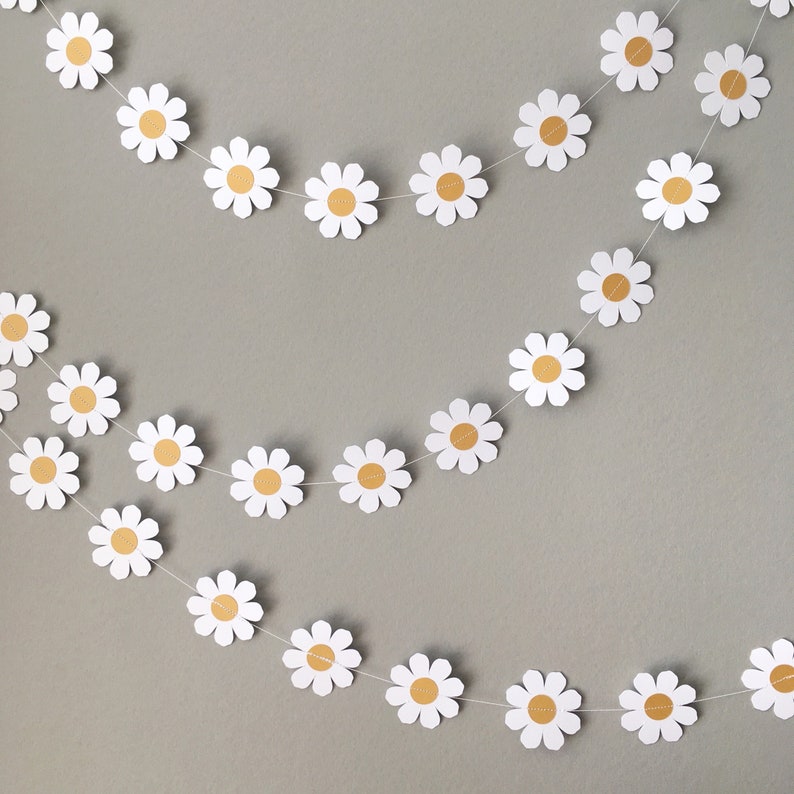 Daisy First Birthday Party Set, Daisy Party Decor, Daisy Garland ...