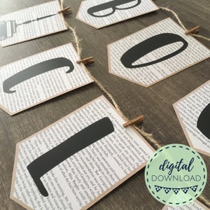 Printable Book Club Banner, Classroom Banners, Literature Themed Banner ...