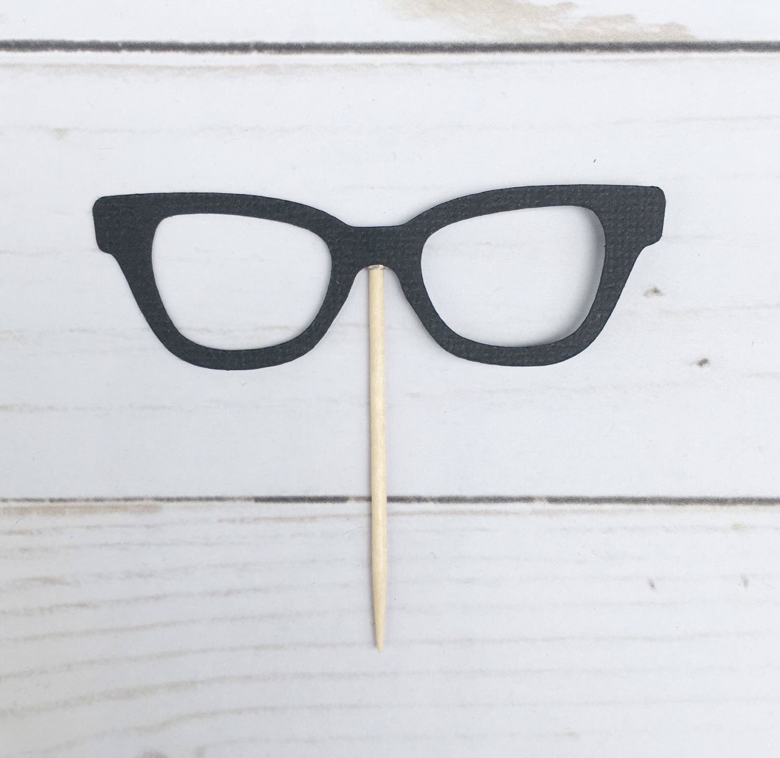 Nerd Glasses Cupcake Toppers Reading Themed Party Reading | Etsy