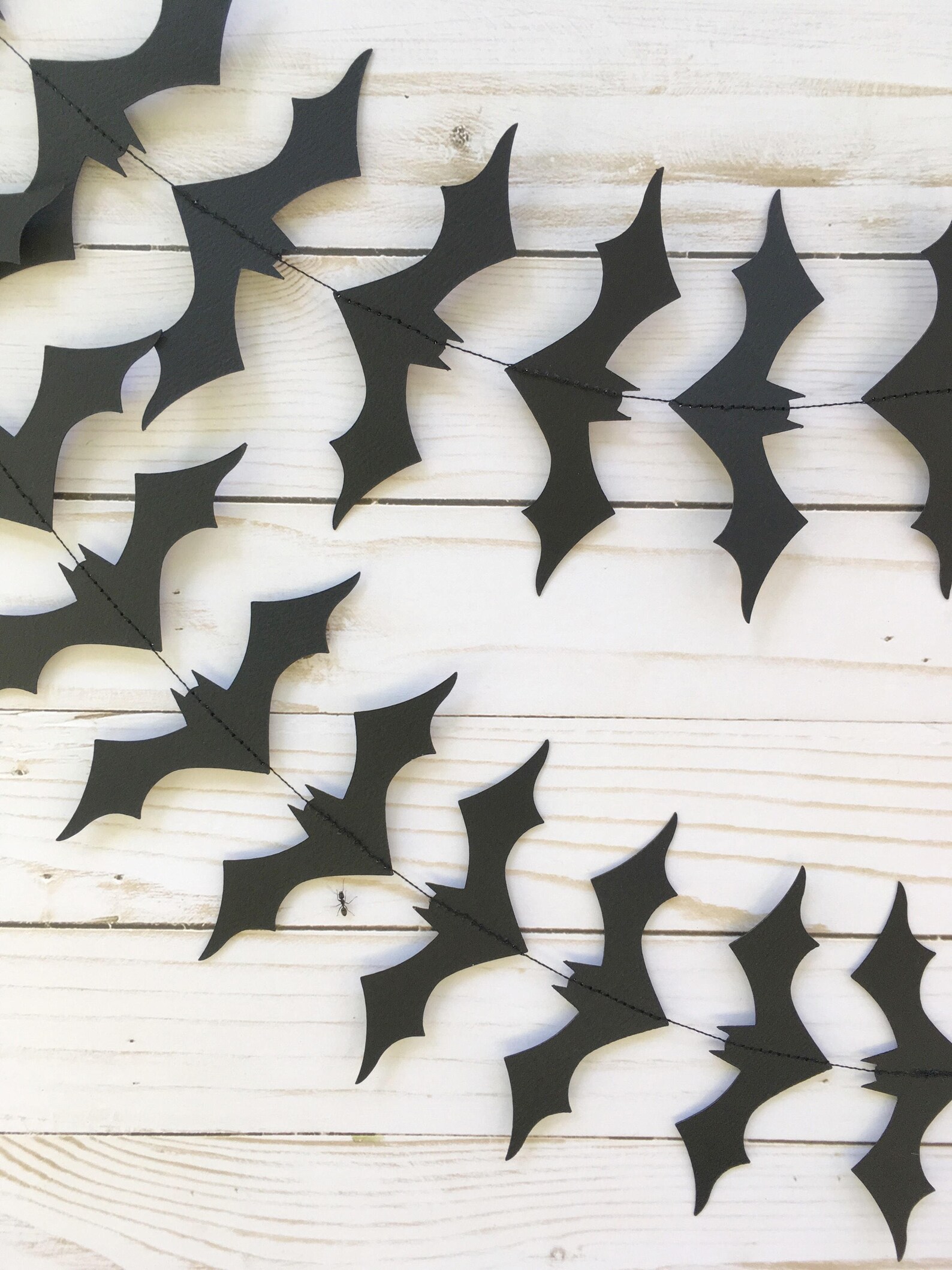 Halloween Garland Black Bat Garland Halloween Party Decor - Etsy