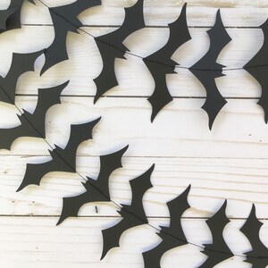 Halloween Garland, Black Bat Garland, Halloween Party Decor, Spooky ...